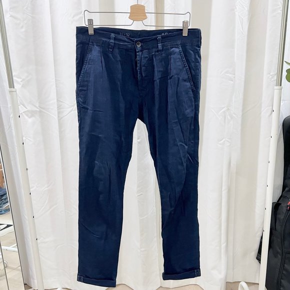 Gap 1969 | Jeans | Gap 969 Indigo Denim Resin Wash Pleated Pants With ...